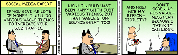 Dilbert’s Take on Social Media Marketing